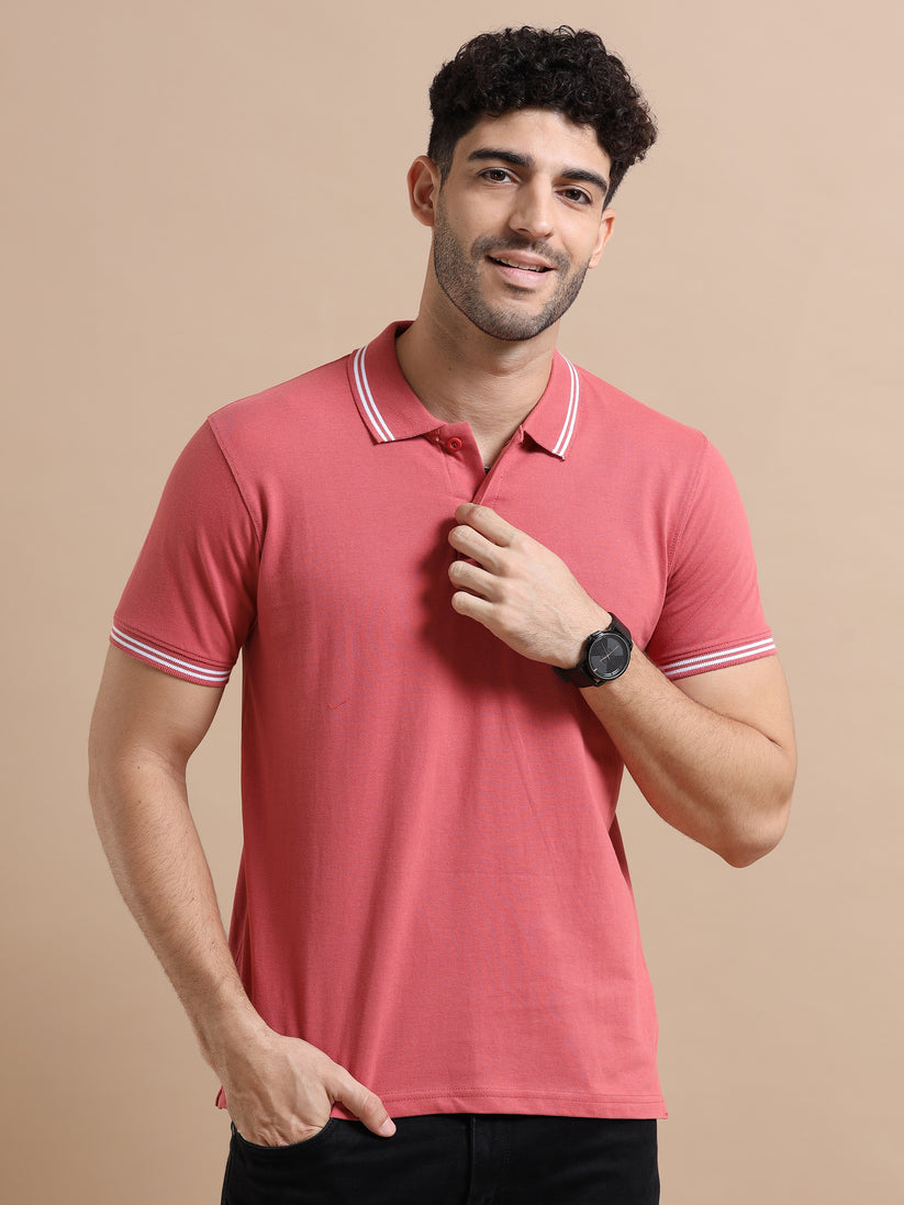 Regular polo Tshirt (Plum)