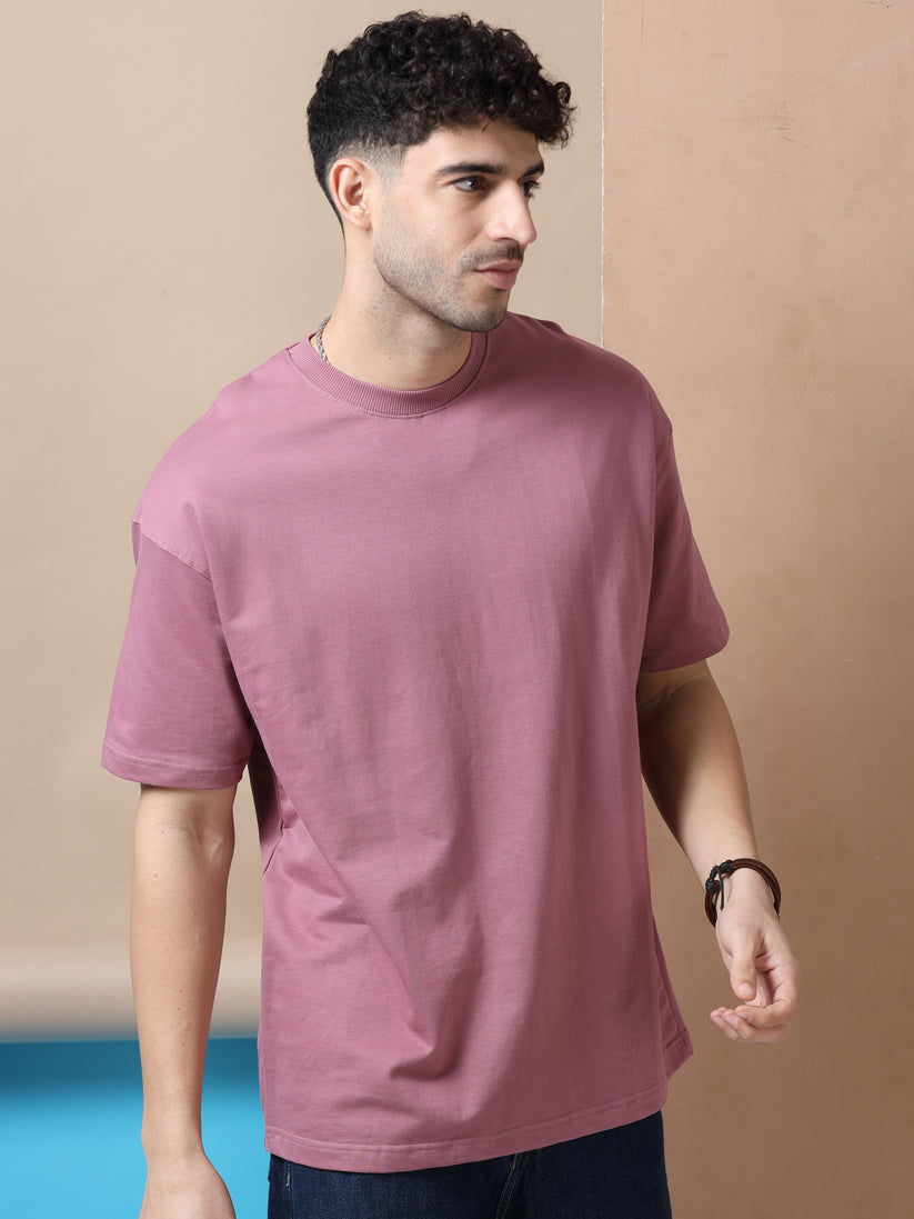 240 GSM OVERSIZE T SHIRT C-20 - LITE PURPLE